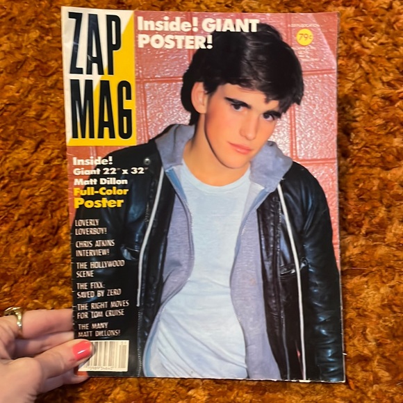 Vintage | Other | Early 98s Zap Mag Fold Out Poster Of Matt Dillon ...
